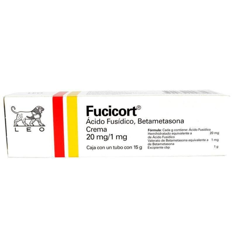 Fucicort Crema 15g, Ácido Fusídico 20mg y Betametasona 1mg